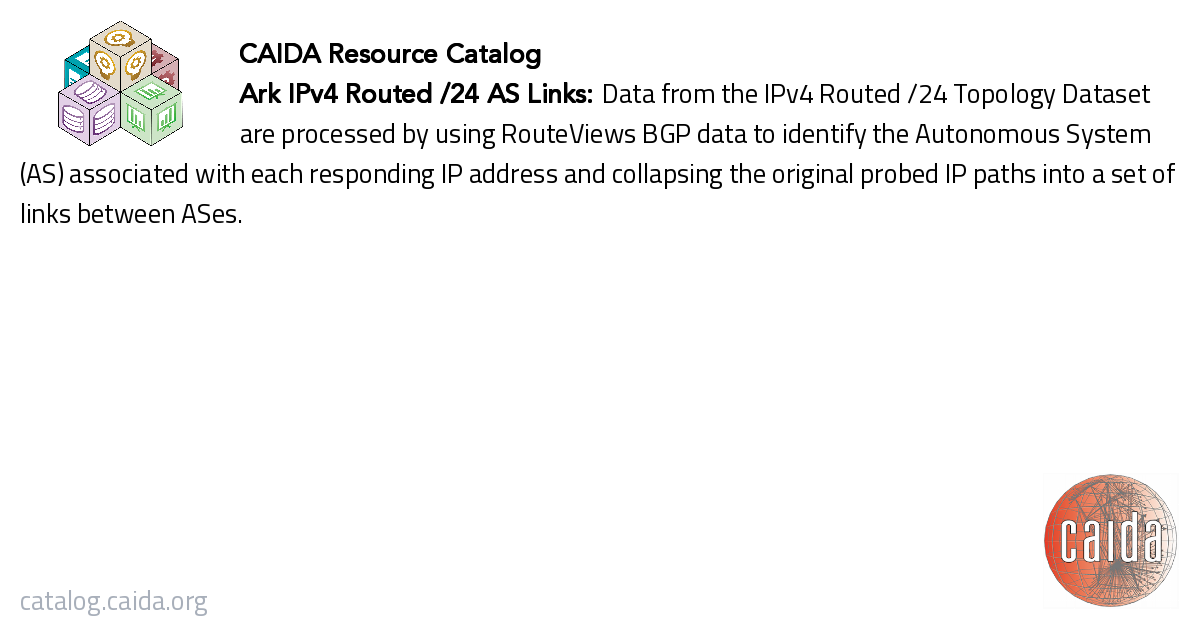 CAIDA Resource Catalog