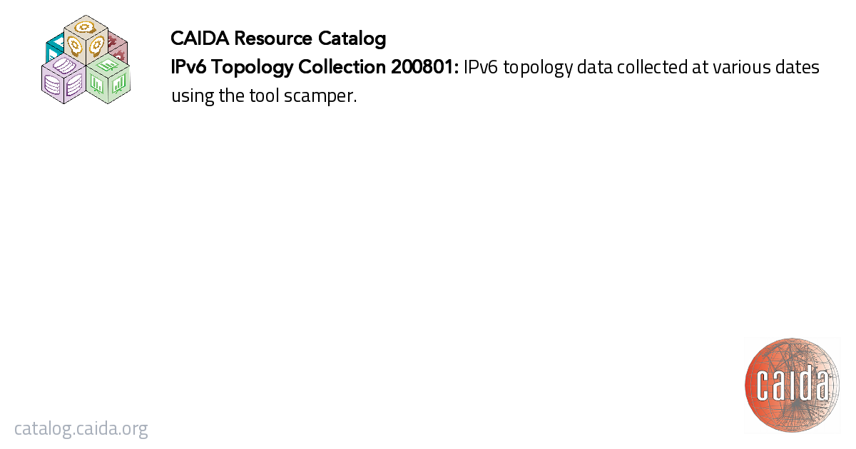 CAIDA Resource Catalog