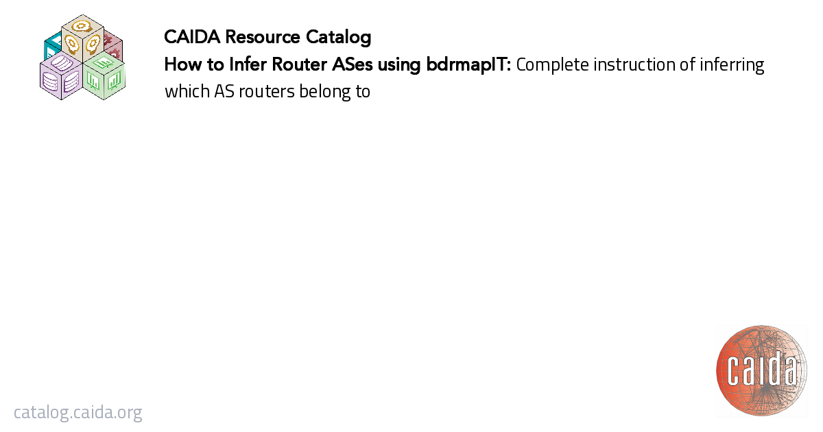 CAIDA Resource Catalog