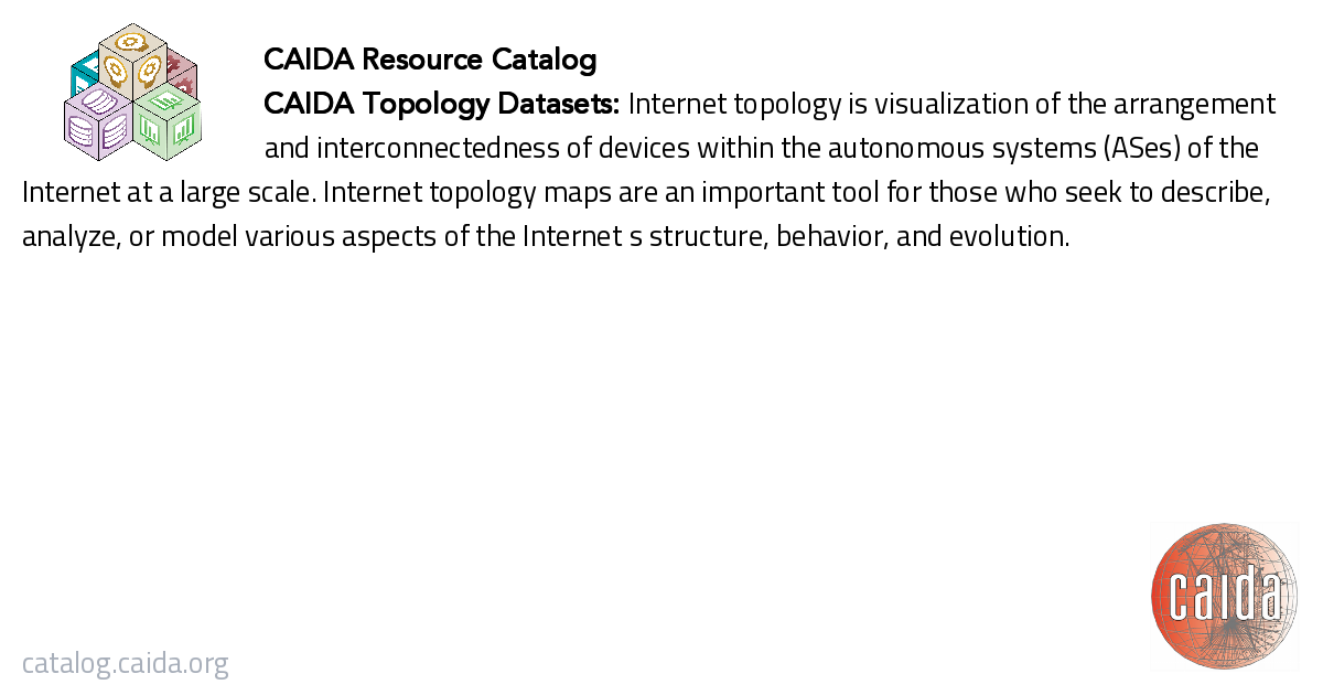 CAIDA Resource Catalog