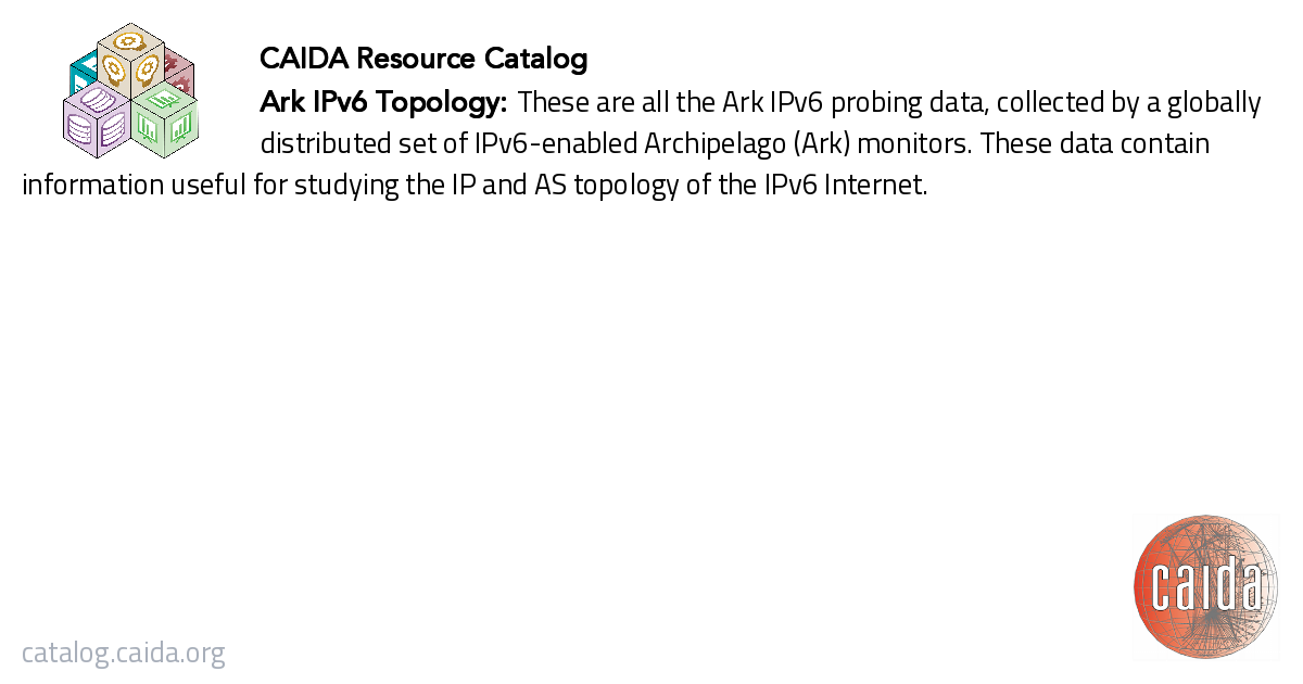 CAIDA Resource Catalog