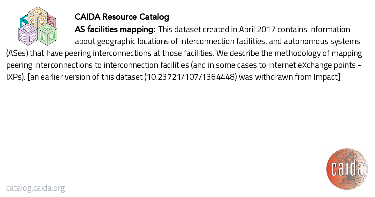 CAIDA Resource Catalog
