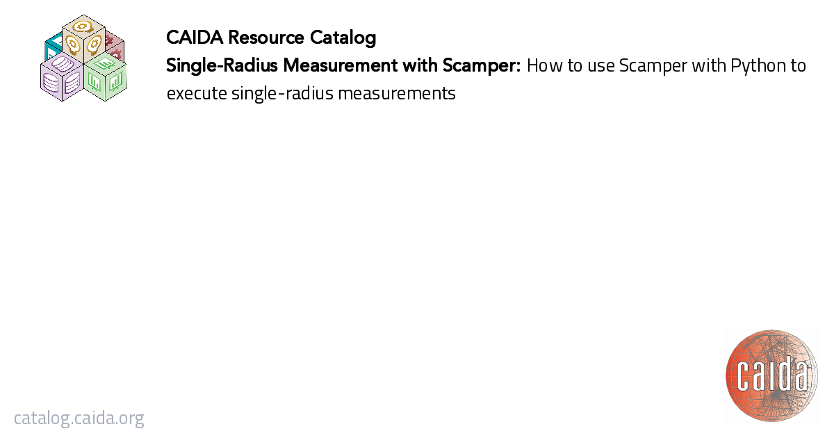 CAIDA Resource Catalog