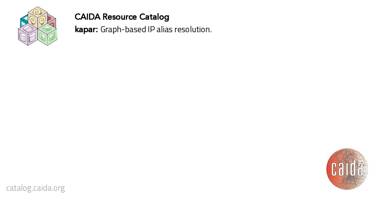 CAIDA Resource Catalog